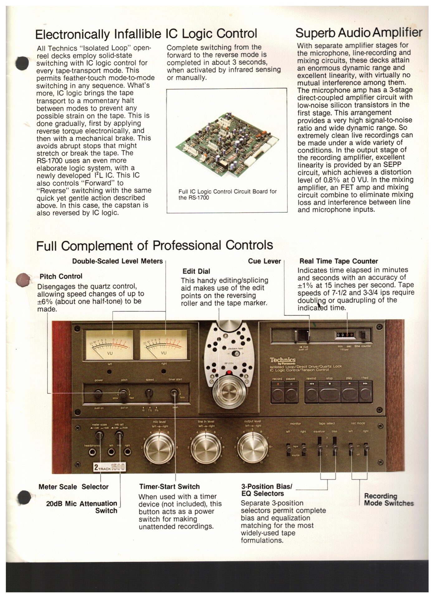 Technics promotional brochure